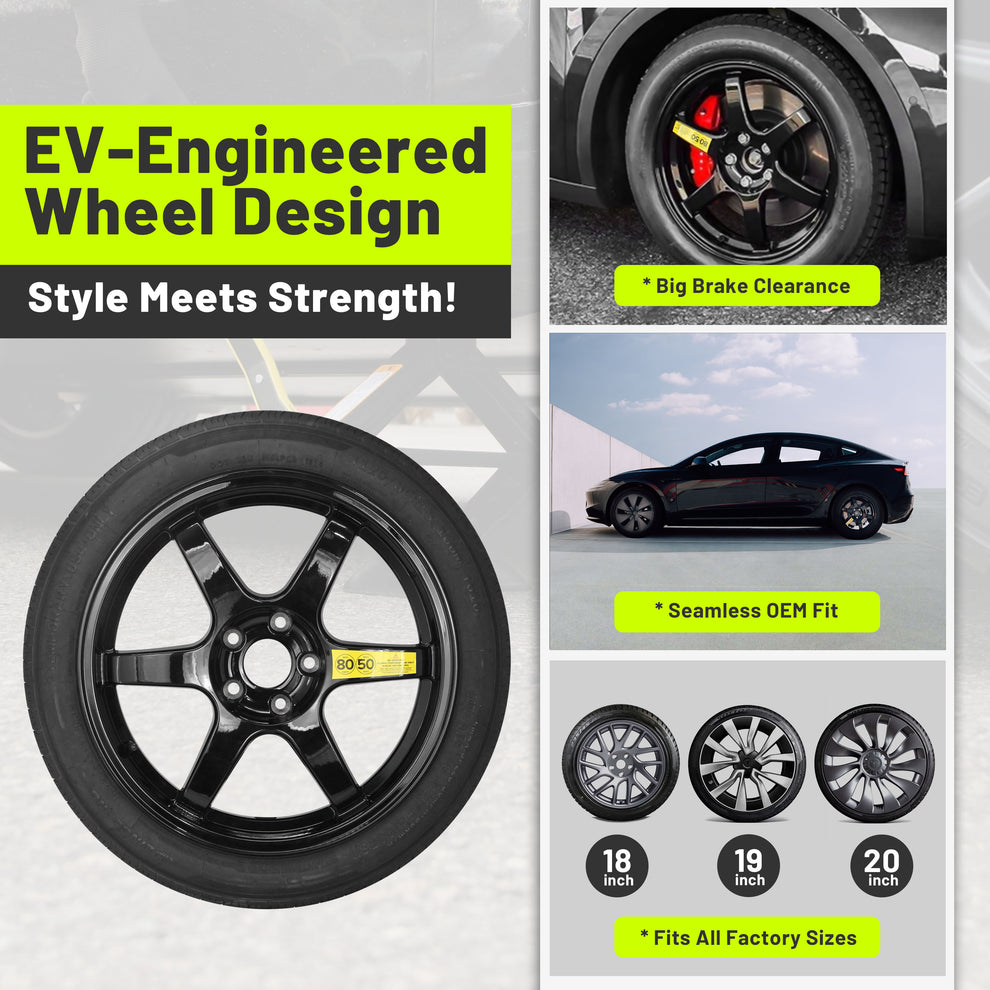 Tesla Space Saver Spare Tyre Kit Model 3 Model Y – Cyber Metals Australia