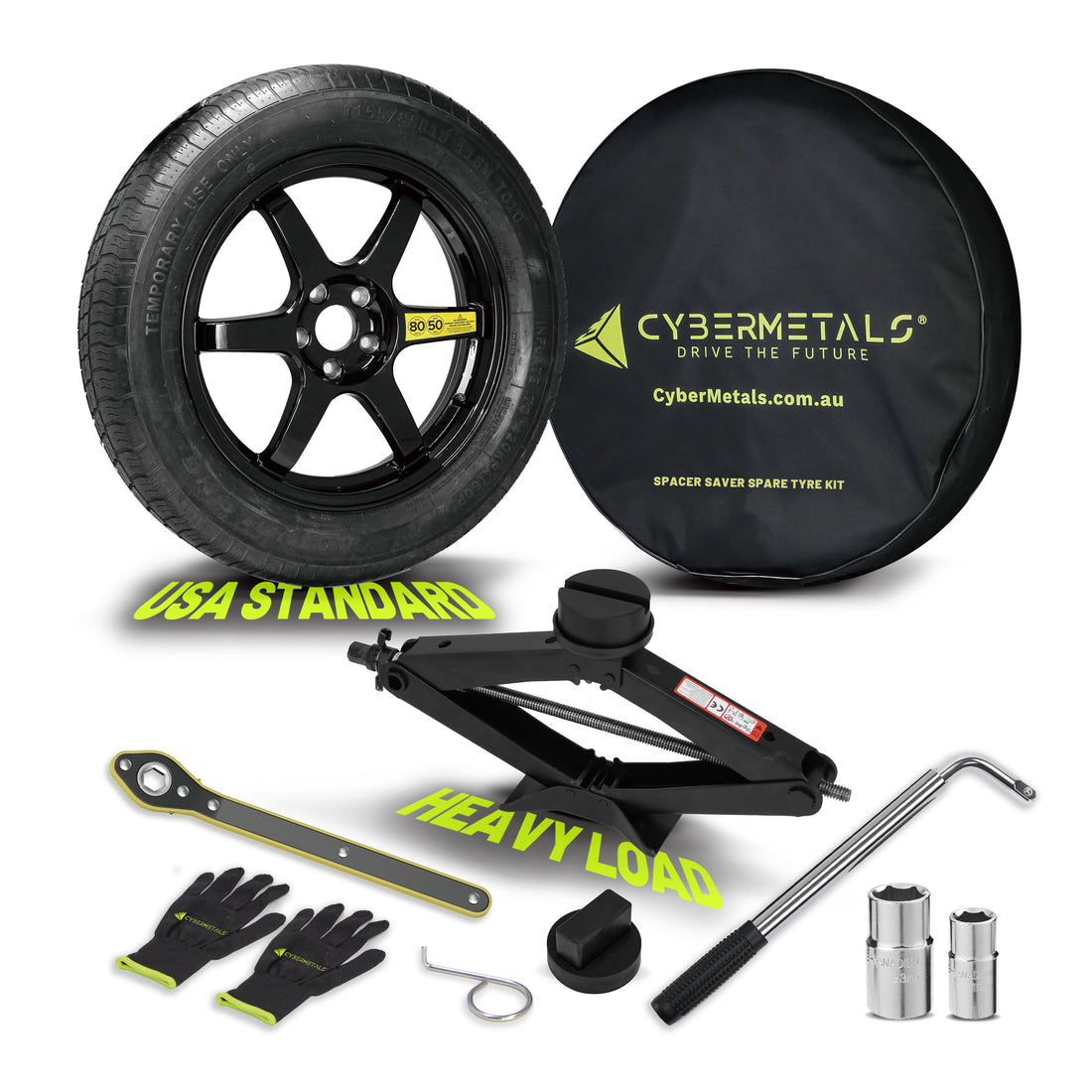 Mercedes CLA-Class Space Saver Spare Tyre Kit – Cyber Metals Australia